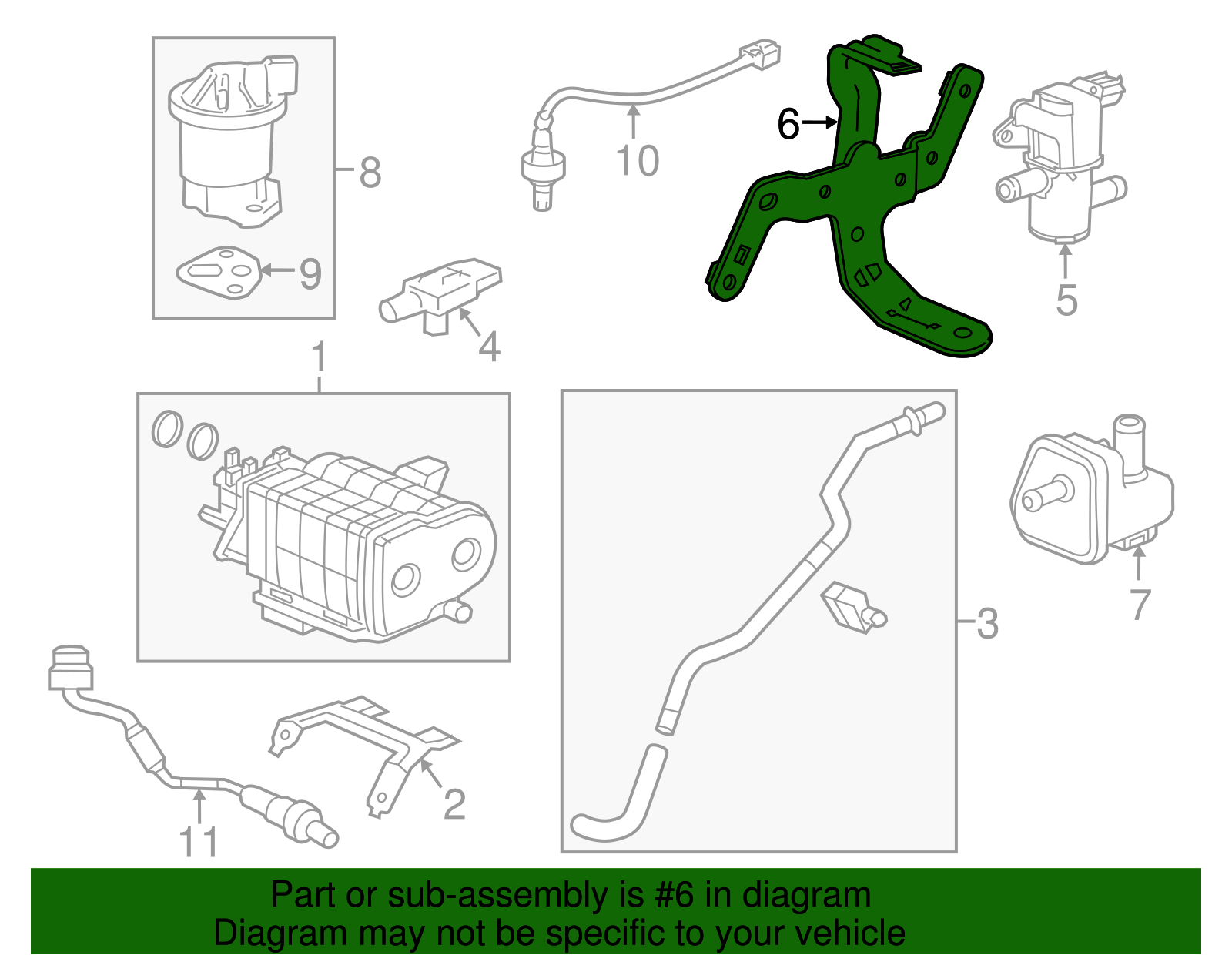 36163-RW0-A00 - Stay Purge Control Solenoid - 2012-2015 Honda Civic ...