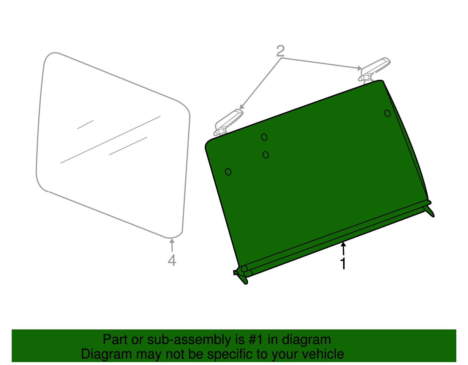 2018-2024 Jeep Wrangler Backlite 68282135AL | Mopar Parts Canada