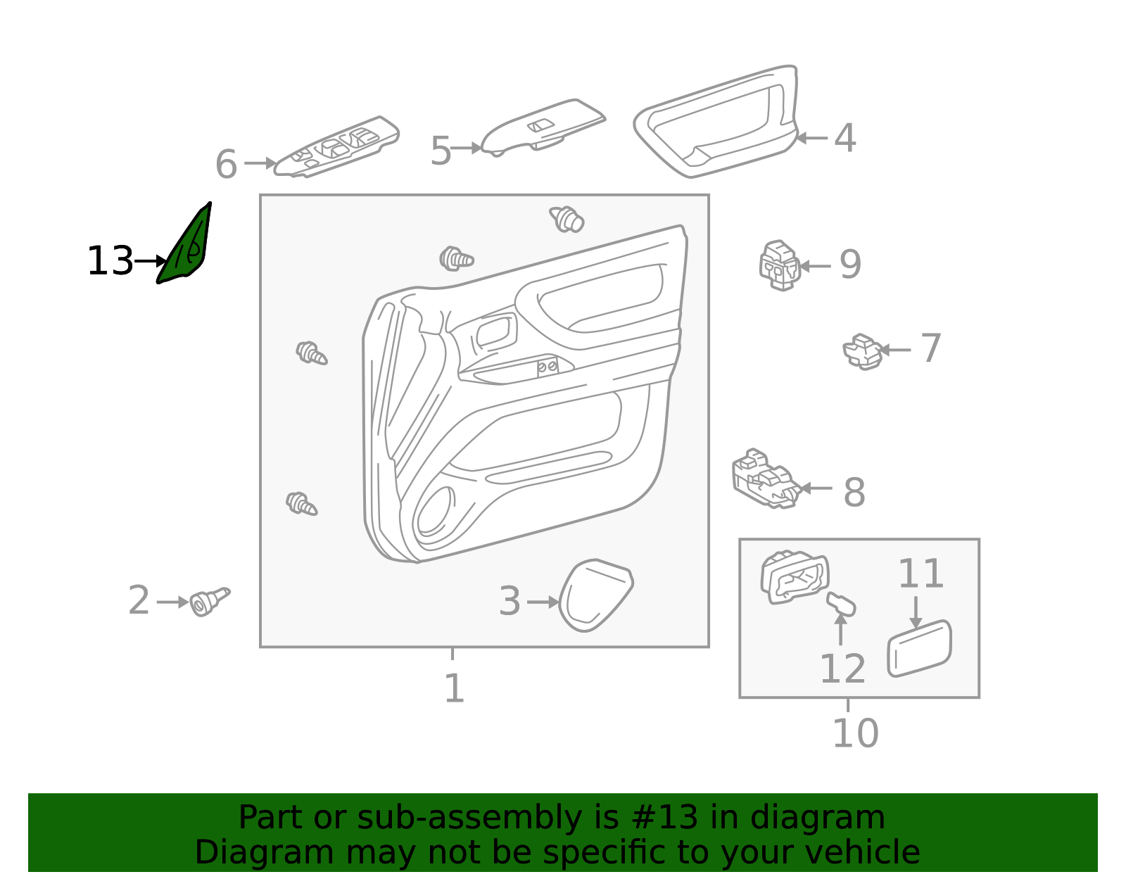 1998-2007 Toyota Land Cruiser Corner Trim 67491-60070 | MotorMotor