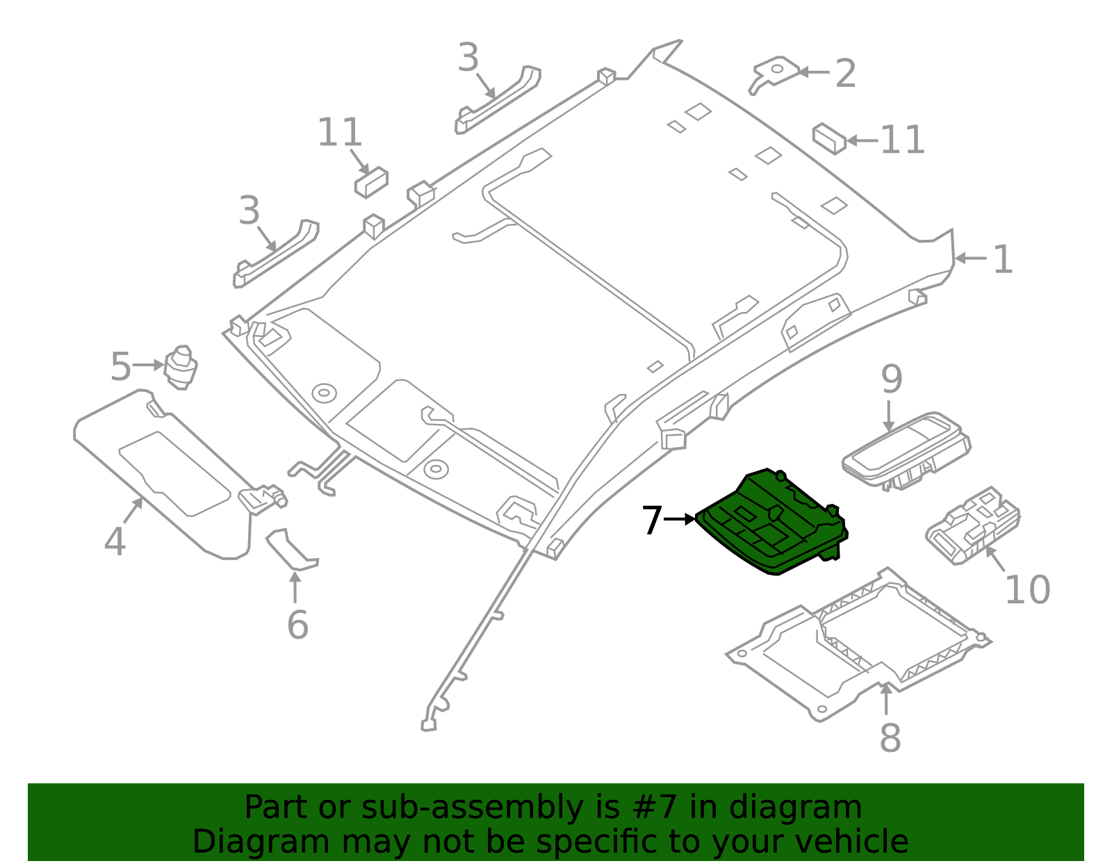 26430-4RA1A - Map Lamp Assembly 2016 Nissan Maxima | Official Nissan ...