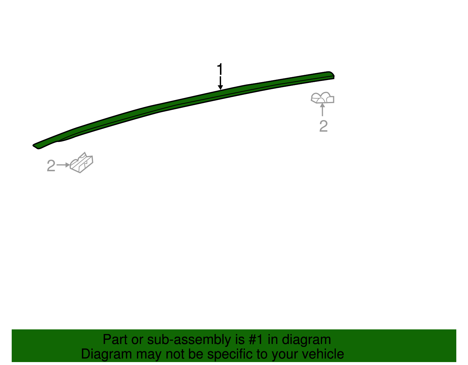 2016-2022 Lexus Drip Molding 75555-0E080 | OEM Parts Online