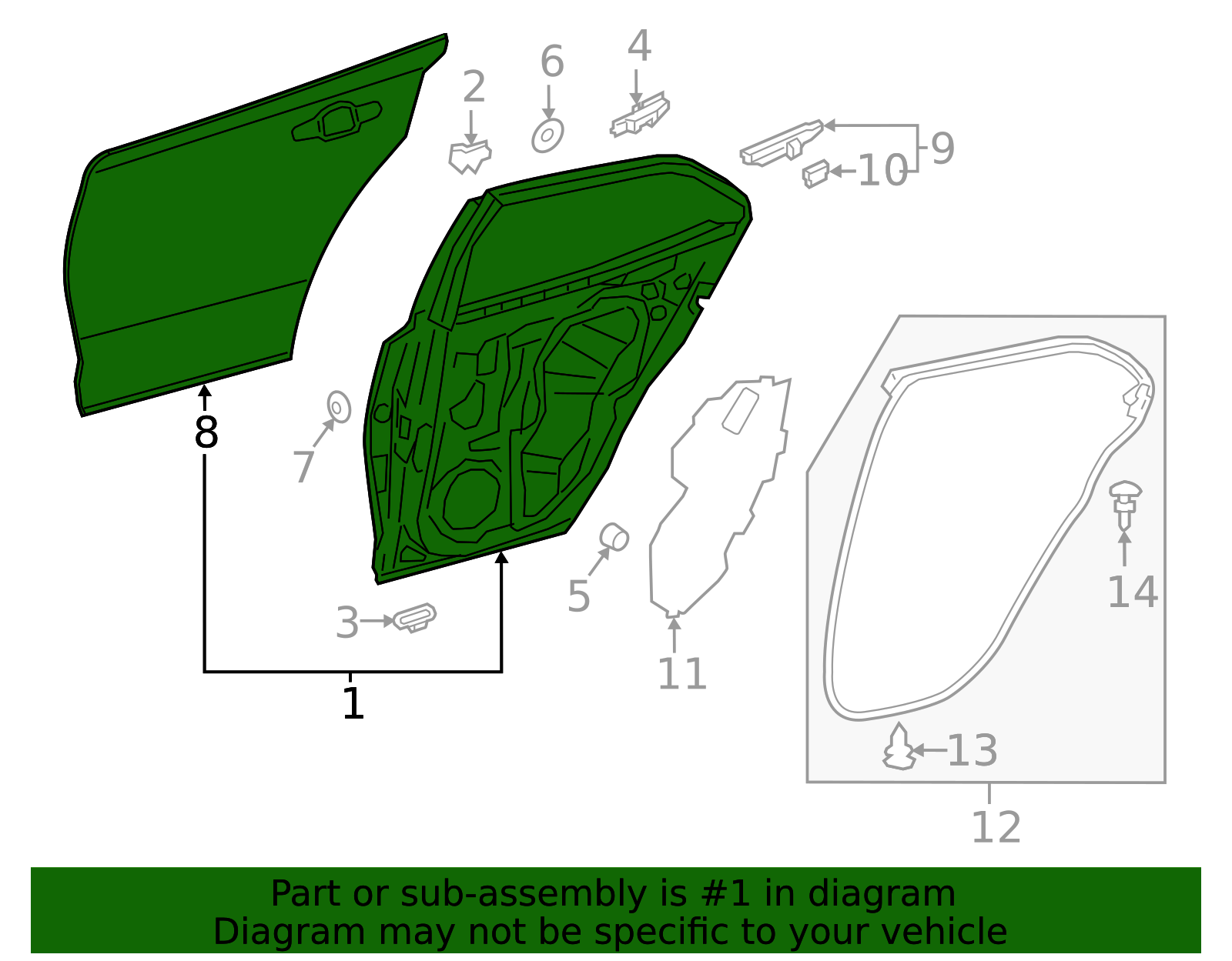 67003-02531 - Door Shell 2020-2025 Toyota Corolla | Longo Toyota Parts