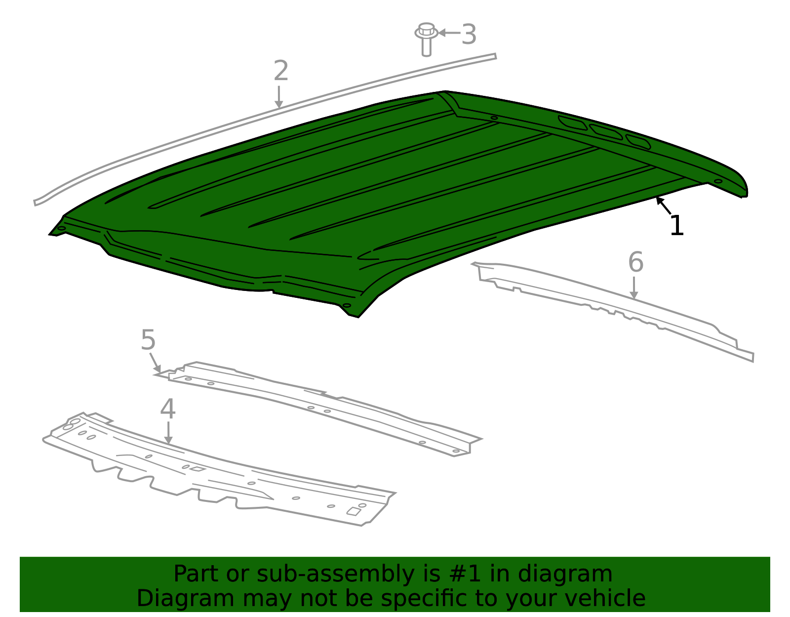 2023-2026 Ford Roof Panel LC3Z-2650202-D | OEM Parts Online