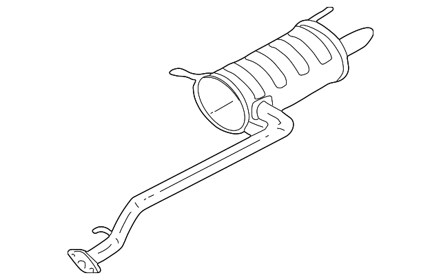 1999-2001 Hyundai Sonata Muffler & Pipe 28700-38315 | MotorMotor