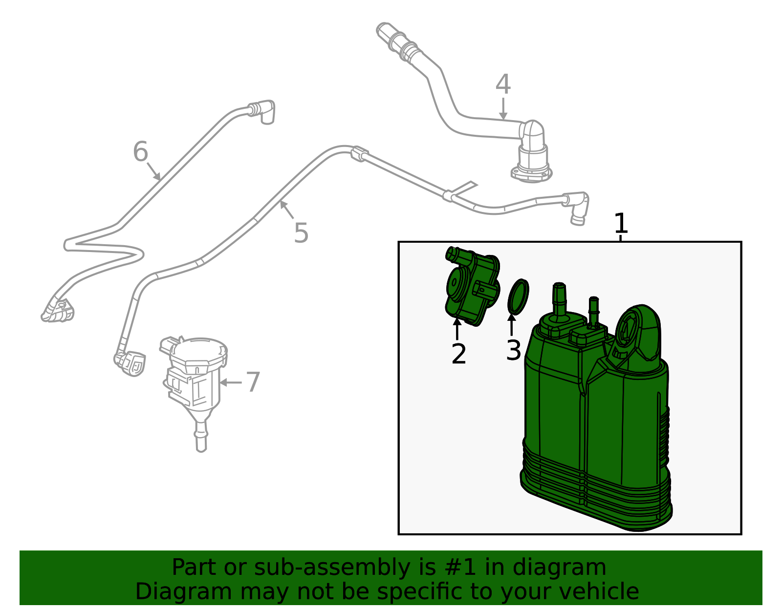 2011-2022 Mopar Vapor Canister 68322223AE | Mopar Parts Canada