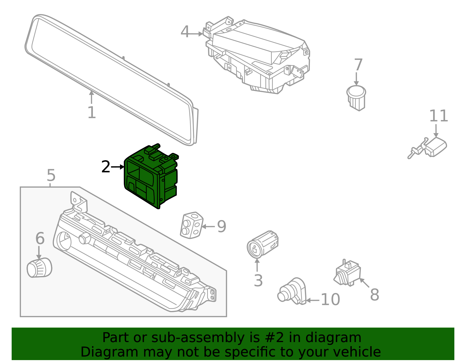 2023-2025 Hyundai Ioniq 6 Switch Assembly 93750-KL110-NNB | MotorMotor
