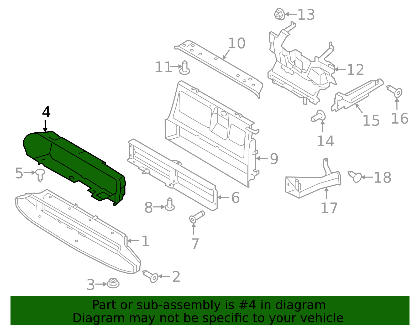 Genuine OEM Deflector Shield Part# T4K8369 Fits 2019-2023 Jaguar I-Pace ...