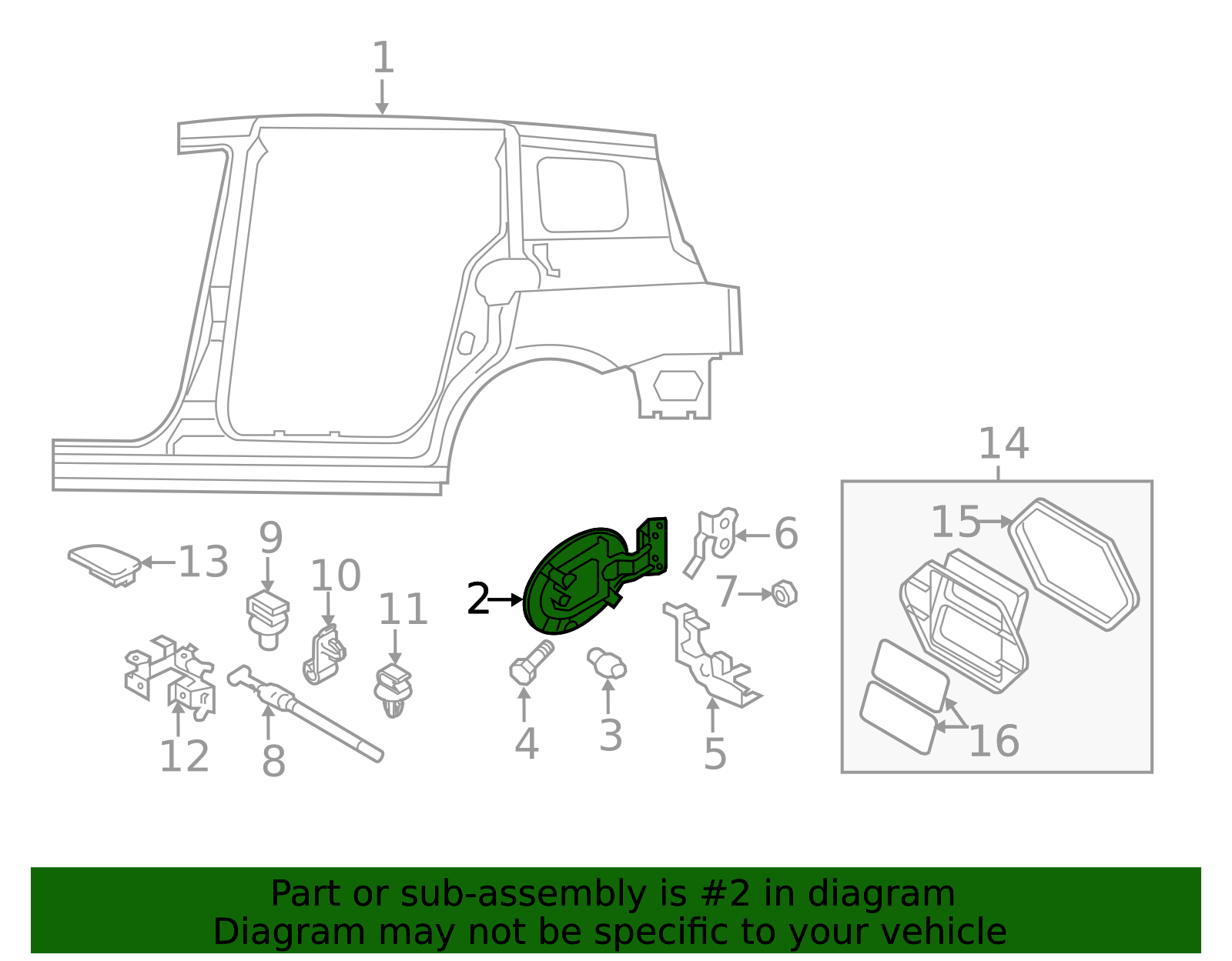 C513-42-410 - Mazda Fuel Filler Door Performance Auto Parts