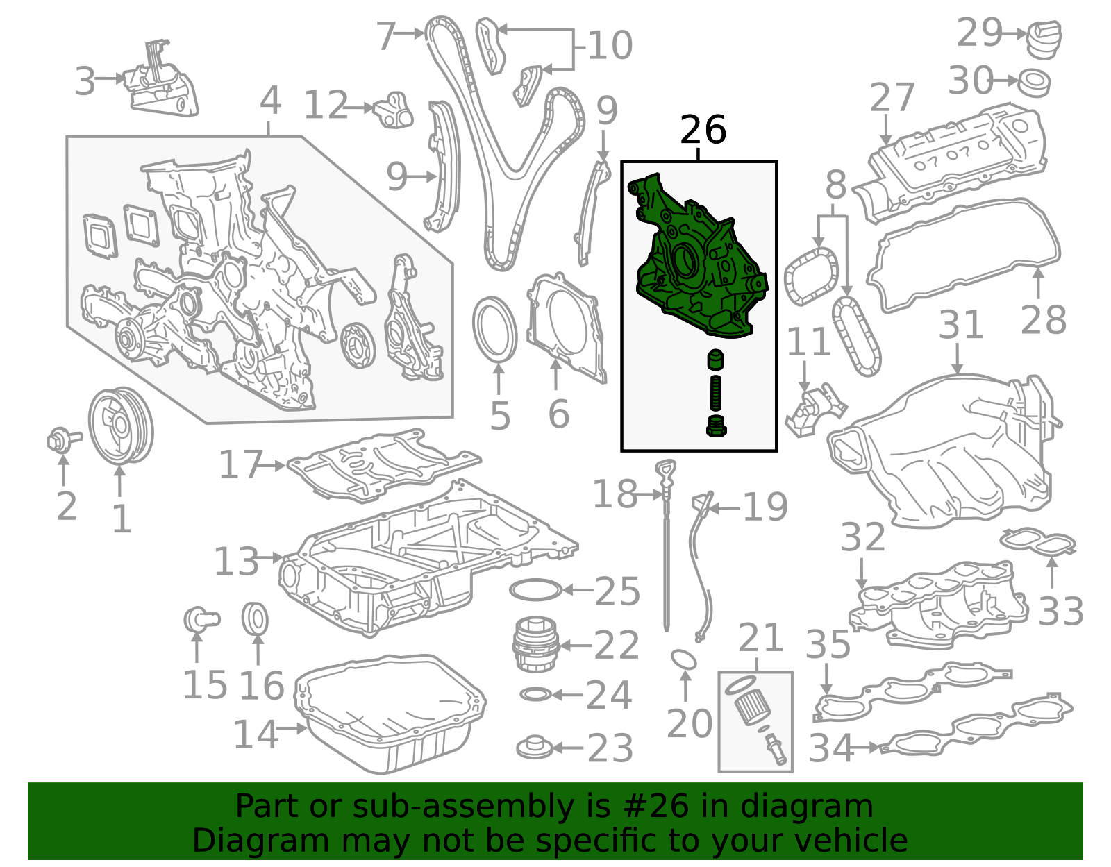 15115-0P030 - High-Quality Engine Oil Pump Cover for AutoNation Parts