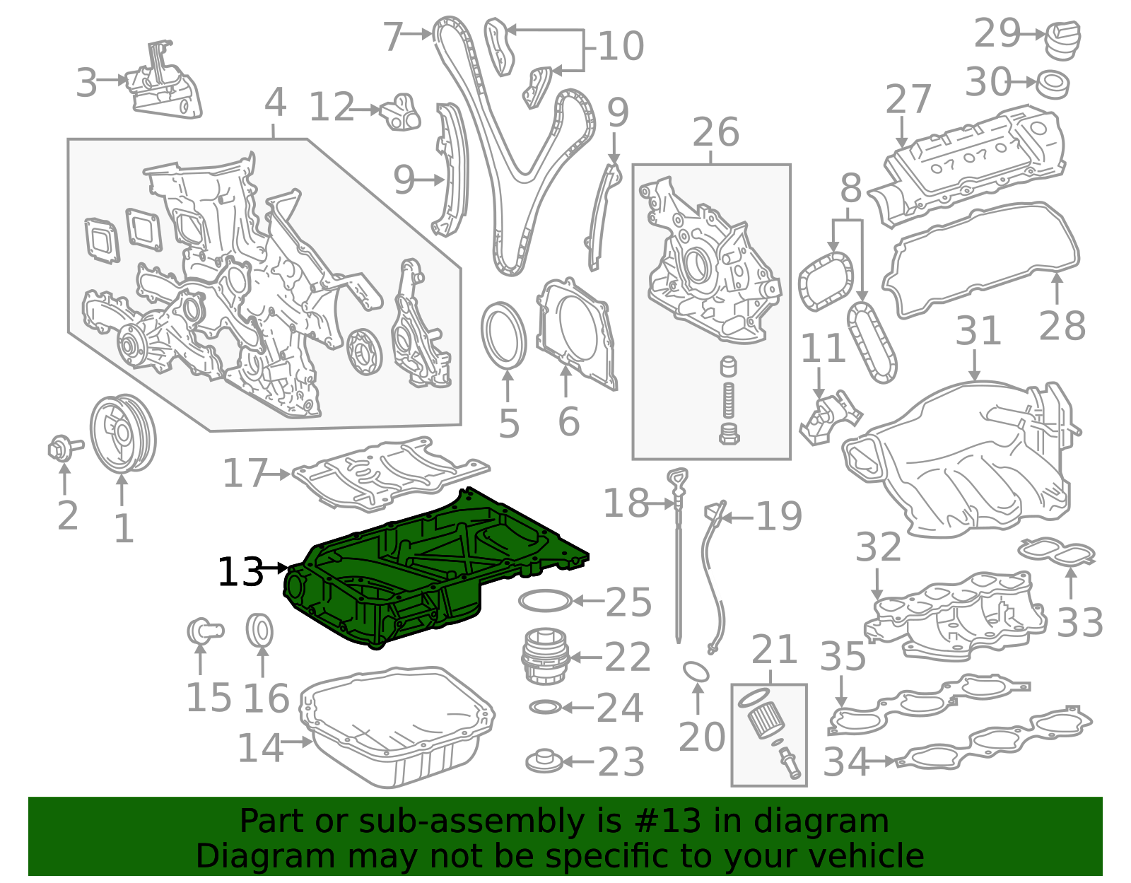 12111-0P050 - Oil Pan Toyota San Diego Parts