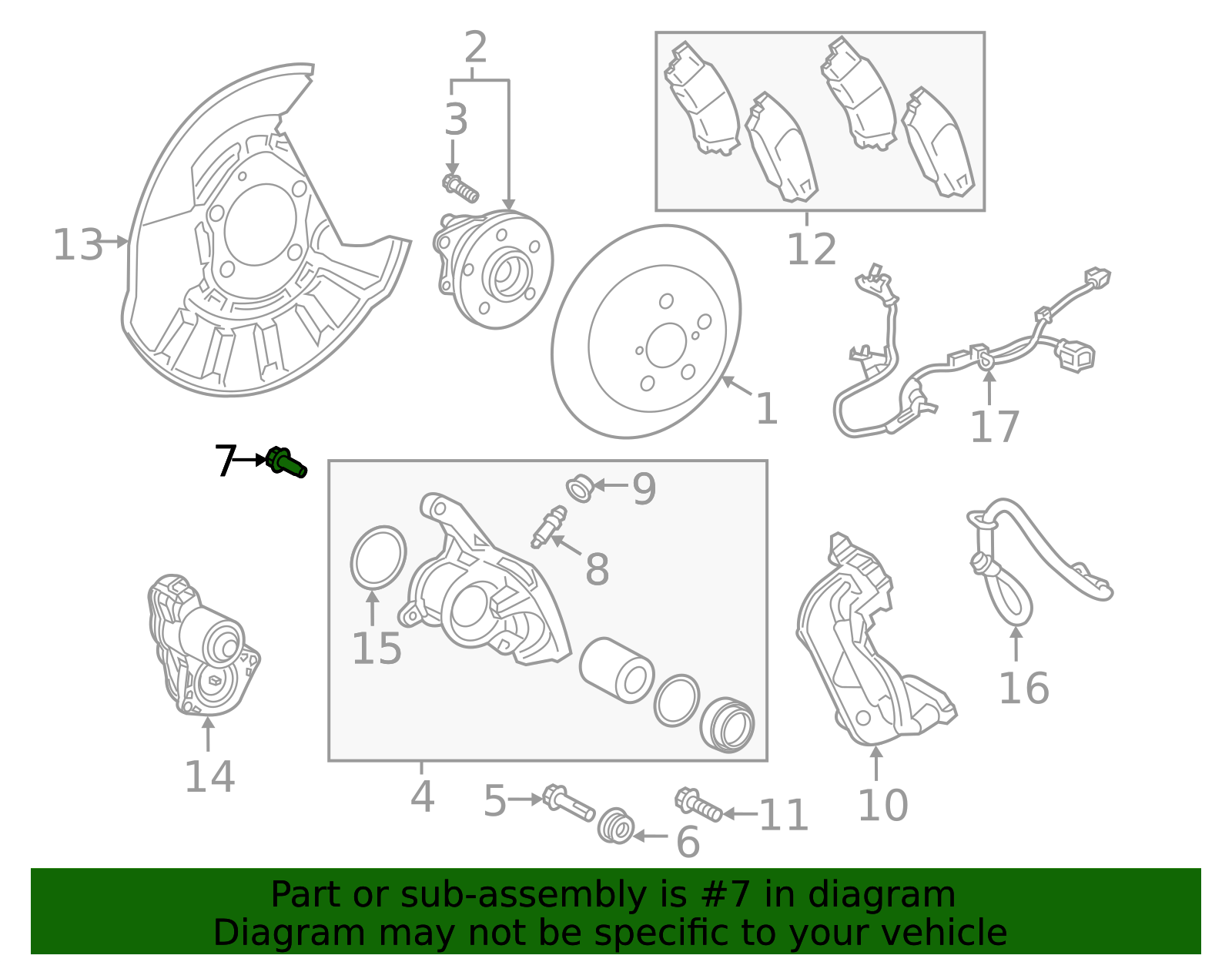 47875-33270 - 2017-2024 Lexus - Disc Brake Caliper Pin Boot | My L Parts