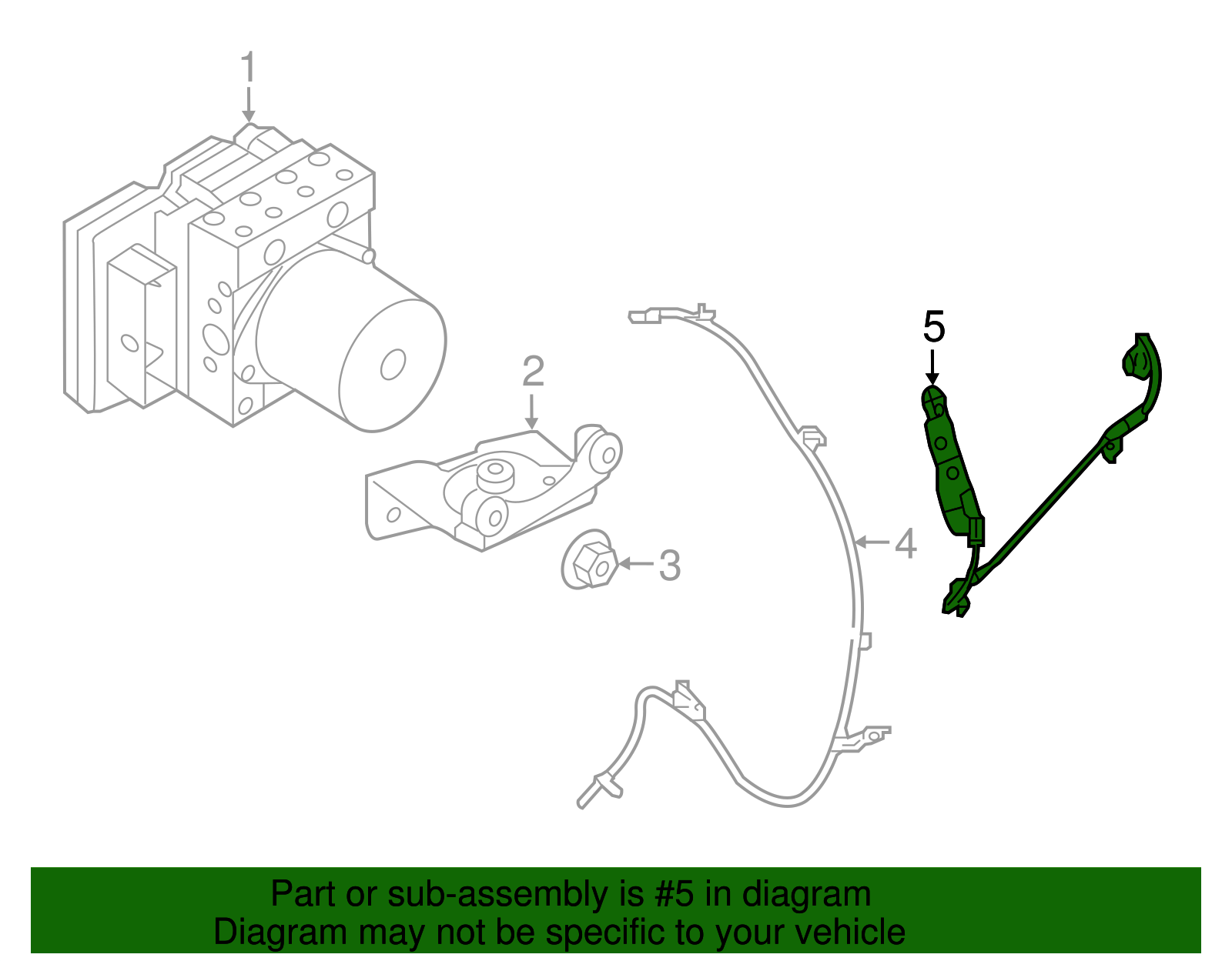 2016-2020 Kia Sorento | ABS Wheel Speed Sensor | 58980-C5000 | Kia Auto ...