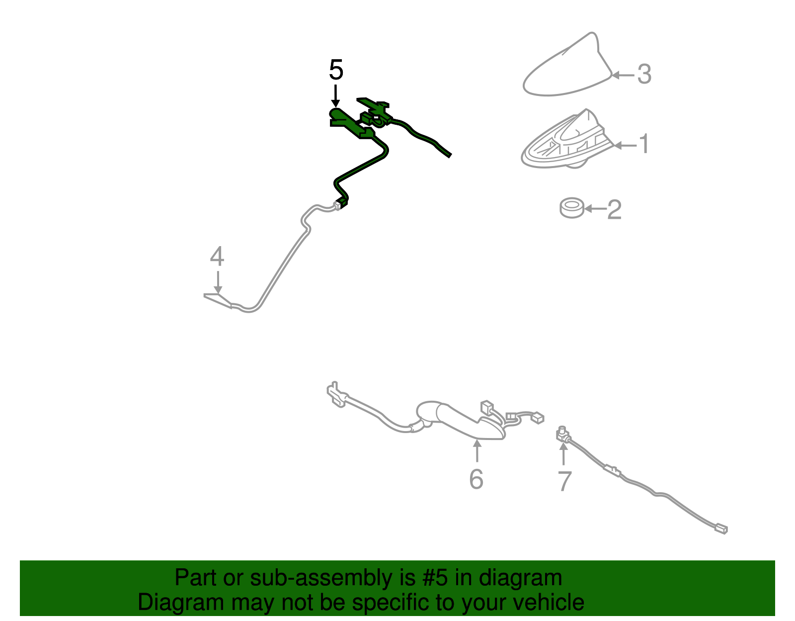 28243-5DC0A - Antenna Cable 2017-2019 Infiniti QX30 | Infiniti of ...
