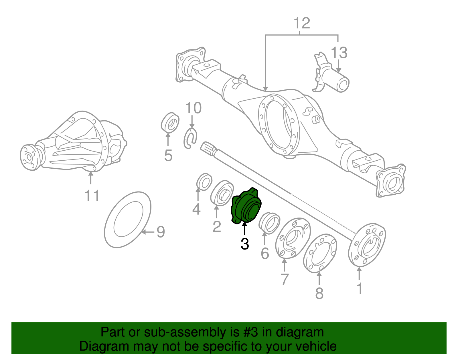4242135050 - Toyota Bearing Housing 2000-2006 Toyota | Performance Auto ...