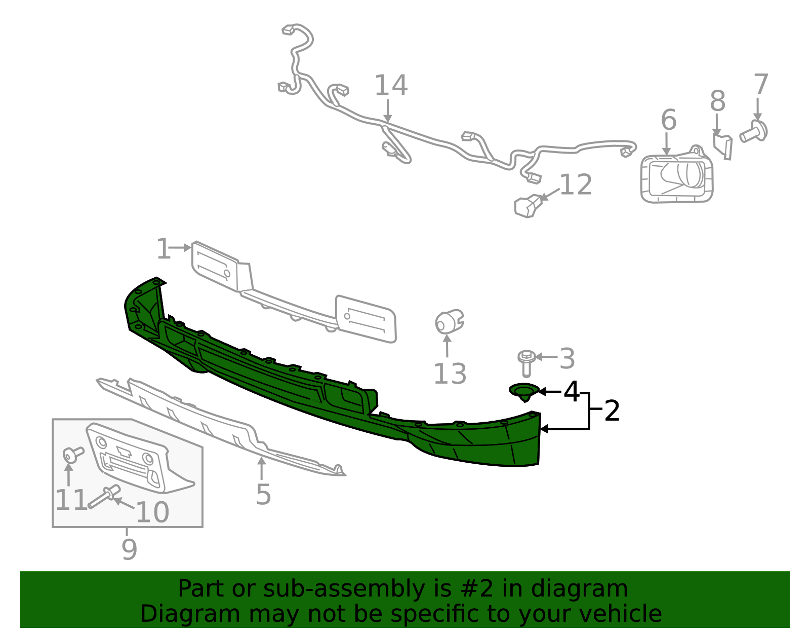 22978557 - Deflector Asm-Frt Bpr Fascia Air 2015-2019 Chevrolet | GM ...