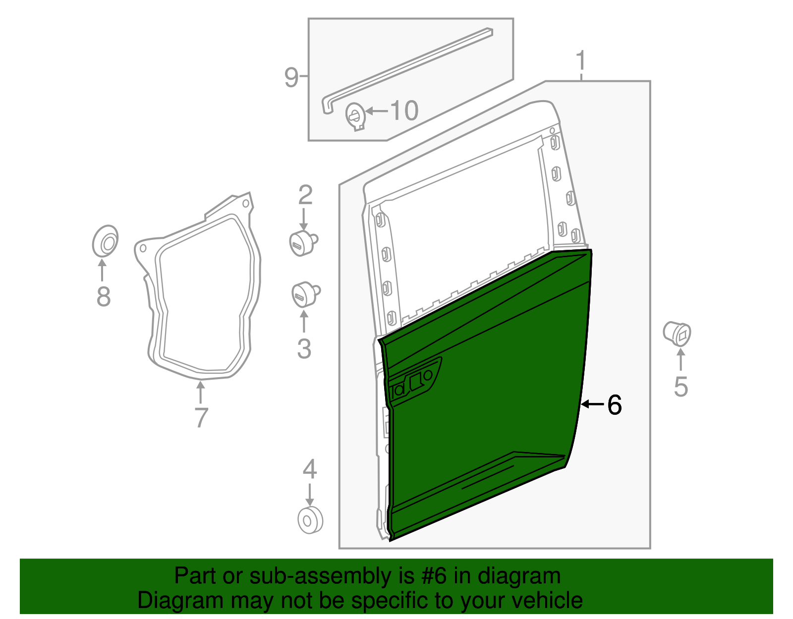 67611-TK8-A00ZZ - Outer Panel 2011-2017 Honda Odyssey | Honda Parts Online