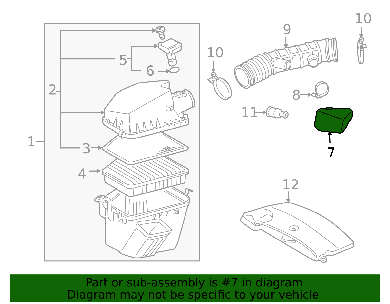 17893-31070 - High-Quality Engine Air Intake Resonator for 2007-2011 ...