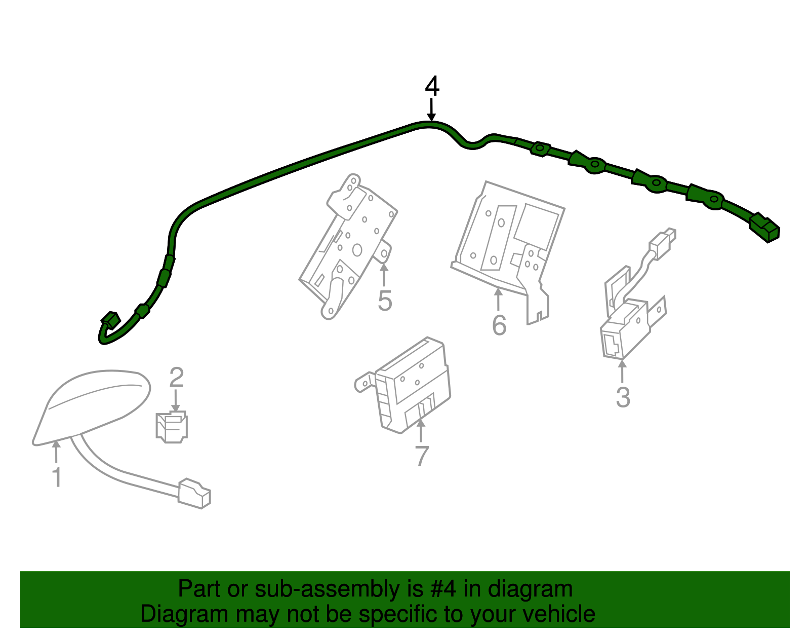 39160-T2A-A21 - Antenna Cable 2013-2017 Honda Accord | Honda Parts Online