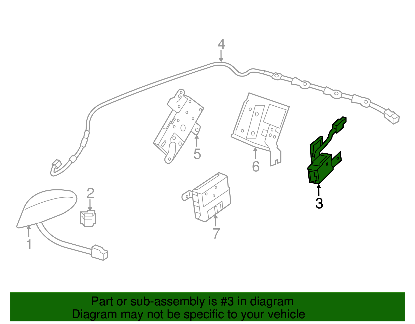 2013-2017 Honda Accord Antenna Module 39155-T2A-A01 | Honda Factory Parts