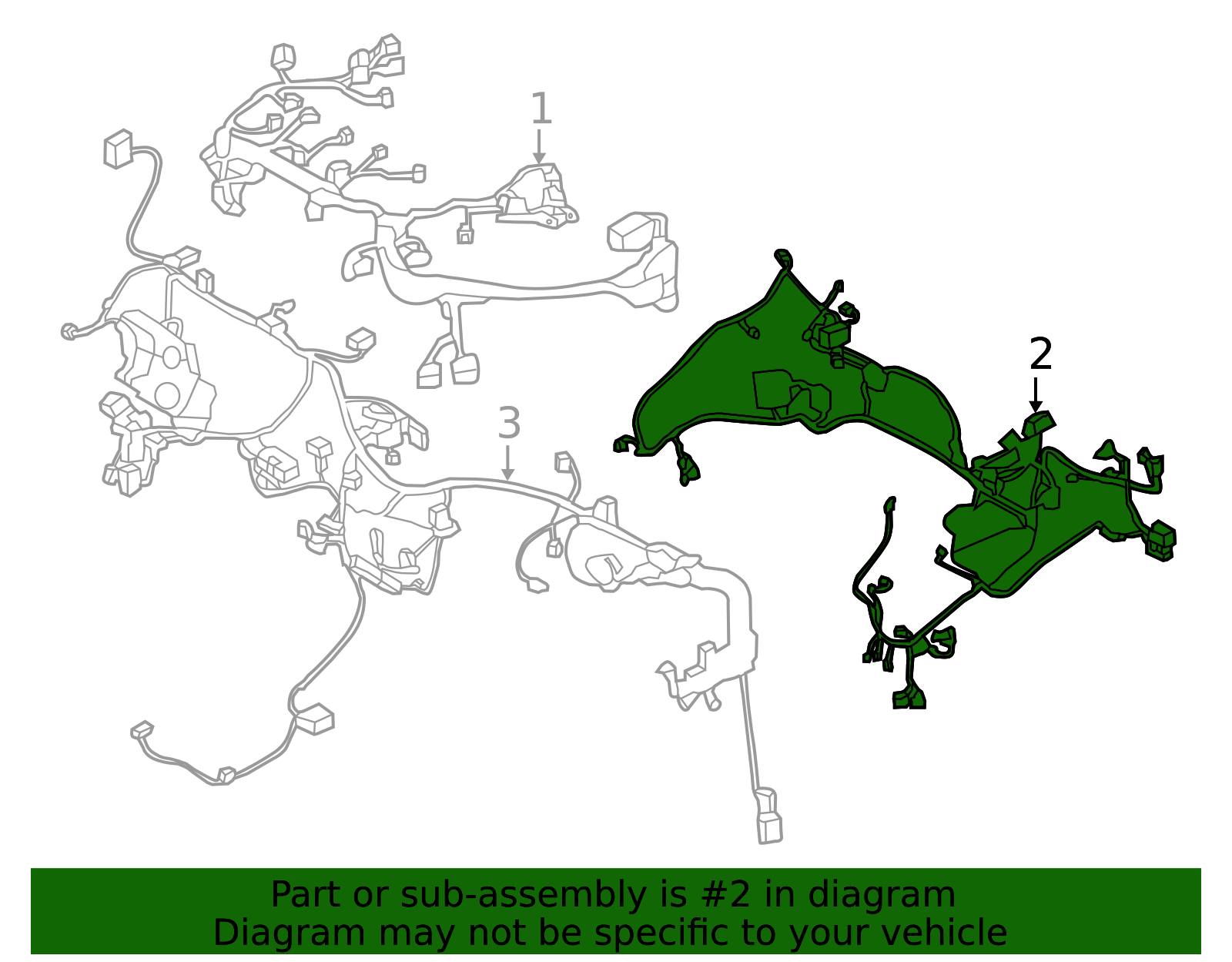 Genuine Engine Compartment Wiring Harness for 2021-2023 Hyundai Santa ...