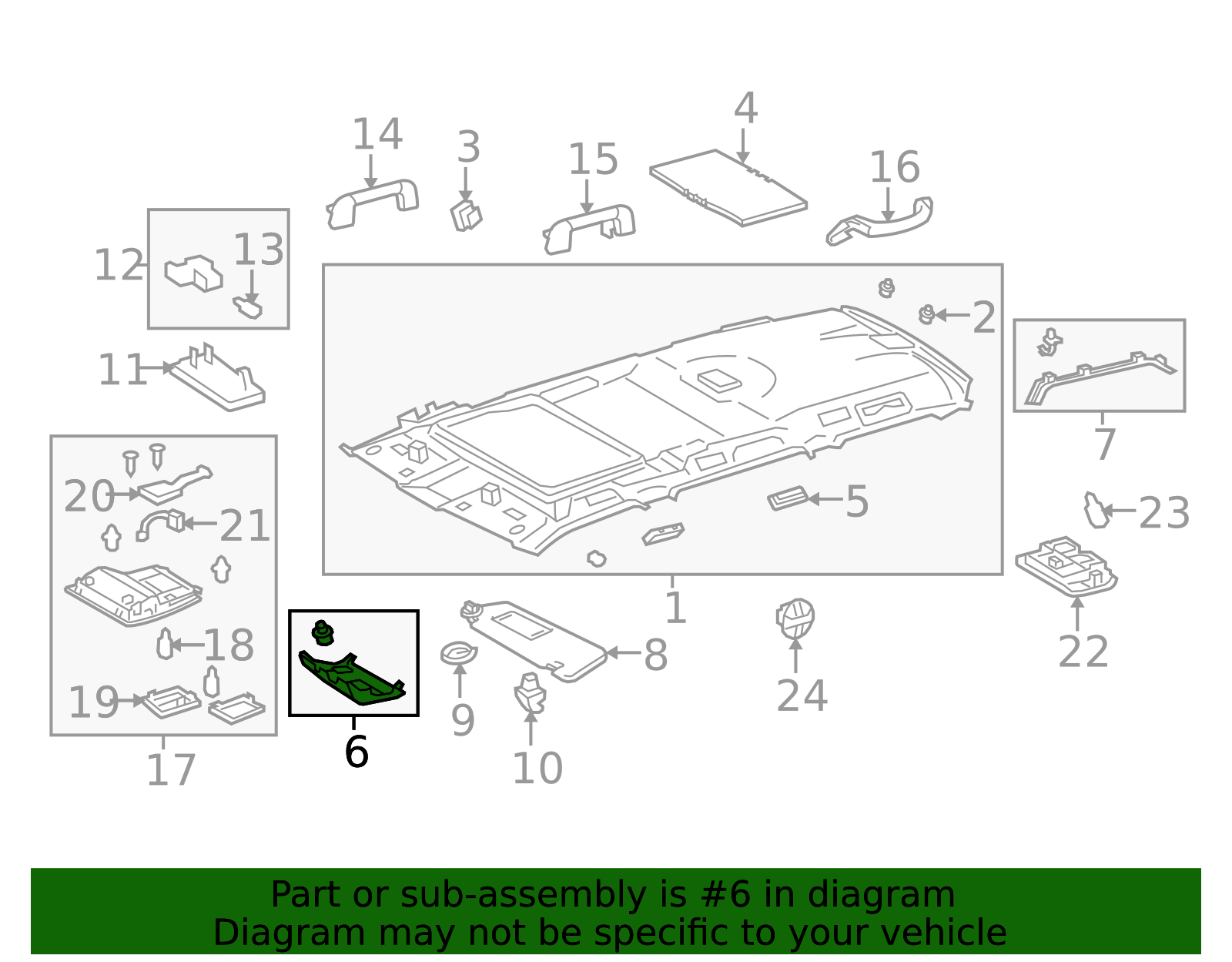 75631-60020-B0 - High-Quality Roof Opening Trim for 2010-2019 Lexus ...