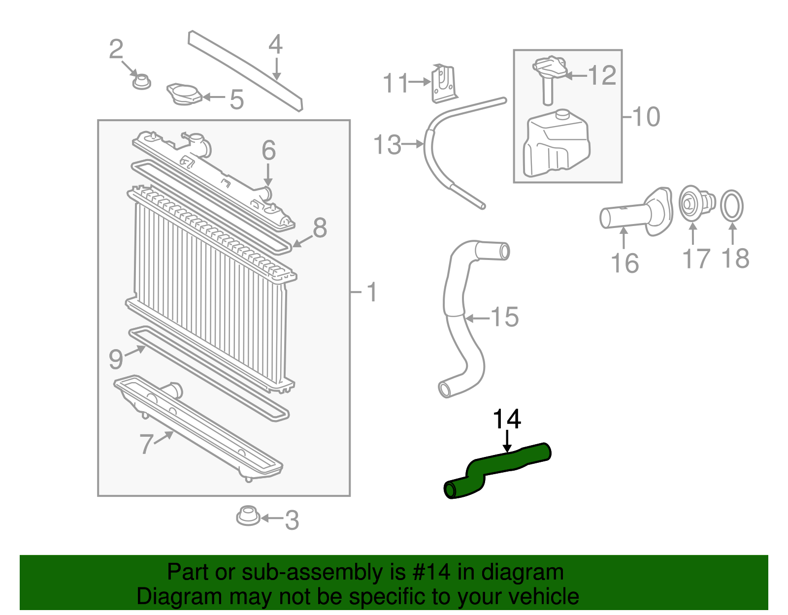 Radiator Hose 16571-36050 - Dependable OEM Engine Cooling | AutoNation ...