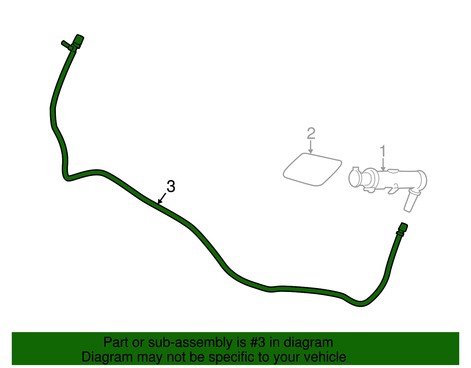 61-67-7-241-690 - Washer Hose - 2012-2020 BMW | BMWPartsHub
