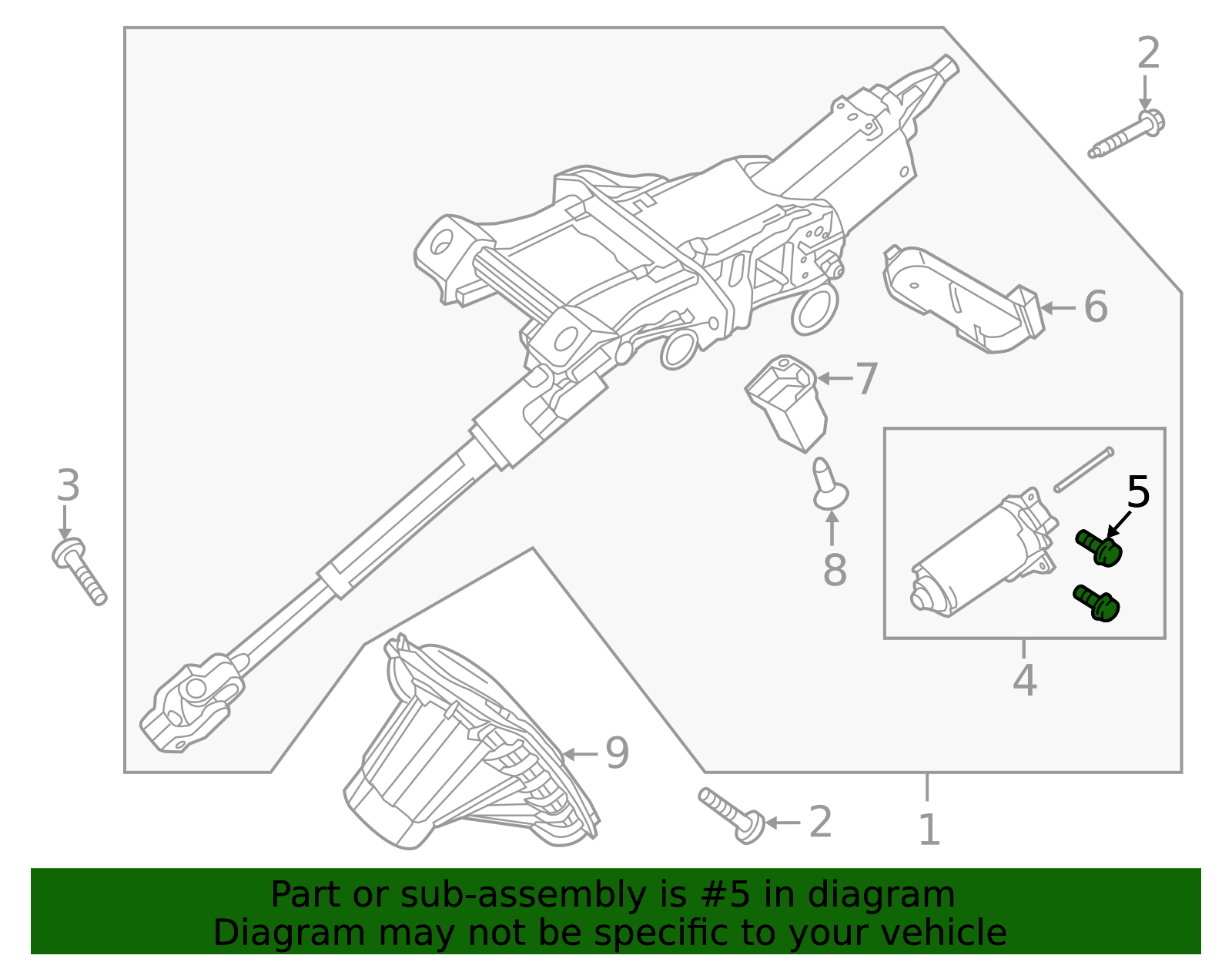 W790120-S900 - Steering Column Tilt Motor Screw 2010-2024 Ford | Ford ...