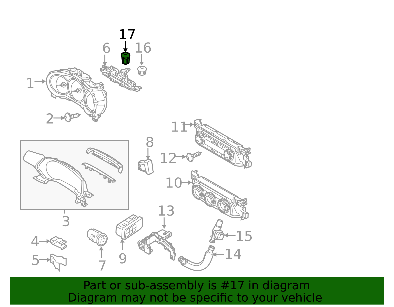 BBM5-61-751A - Sunload Sensor - 2010-2020 Mazda | Mazda Parts Factor