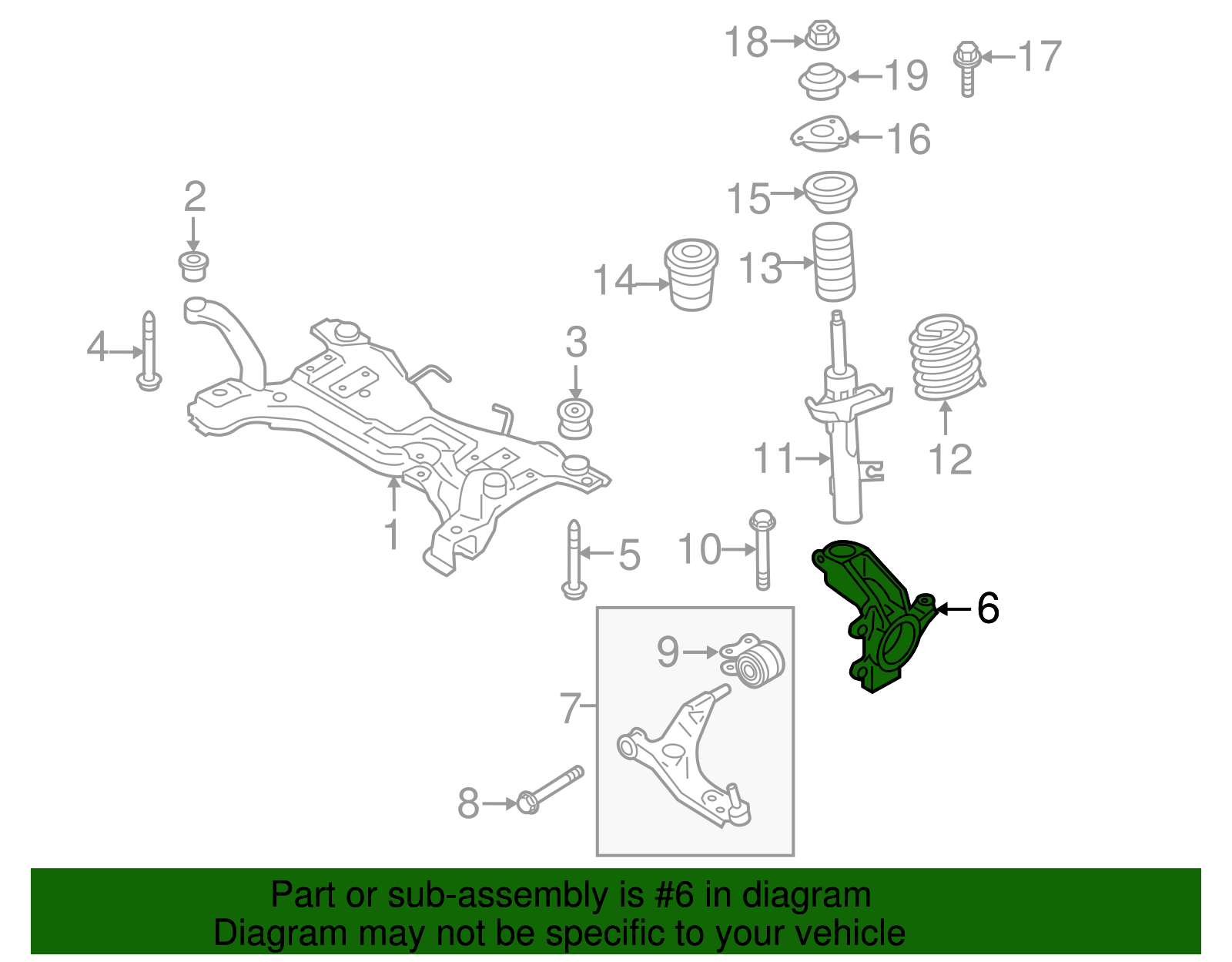 31212948 - STEERING KNUCKLE - 2005-2007 Volvo | Volvo OEM Parts Direct