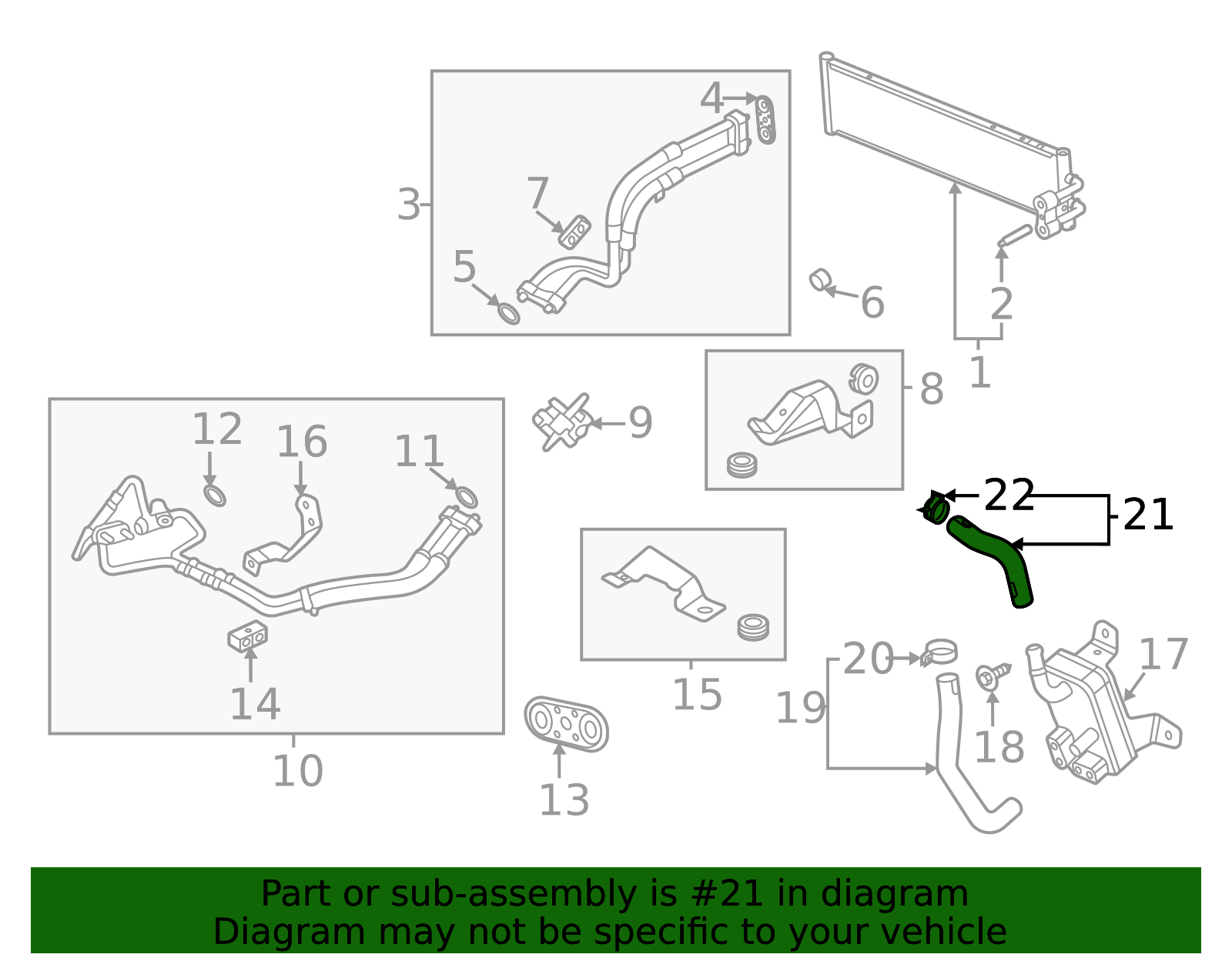 2020-2025 Cadillac CT4 Automatic Transmission Fluid Cooling Heat ...