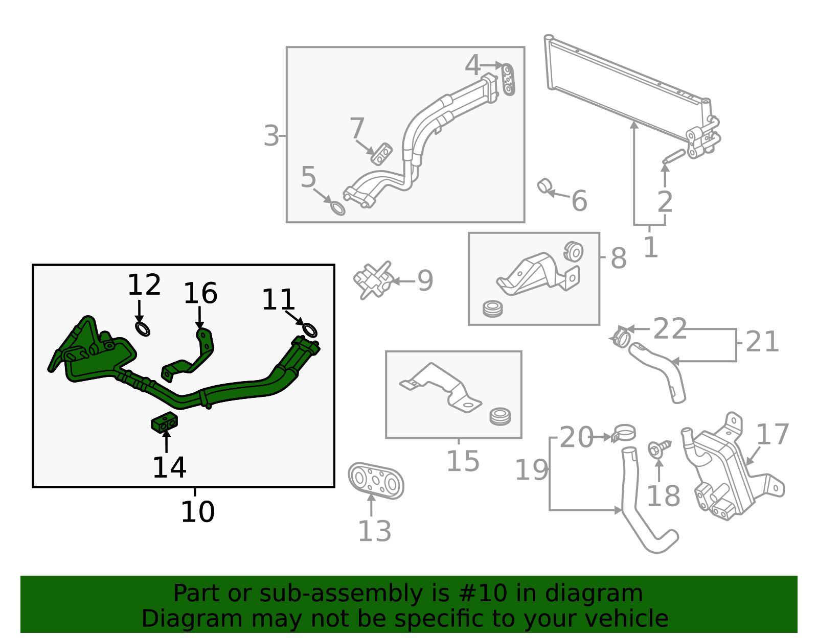 84011944 - 2020-2023 Cadillac CT4 - Transmission Cooler Inlet and ...