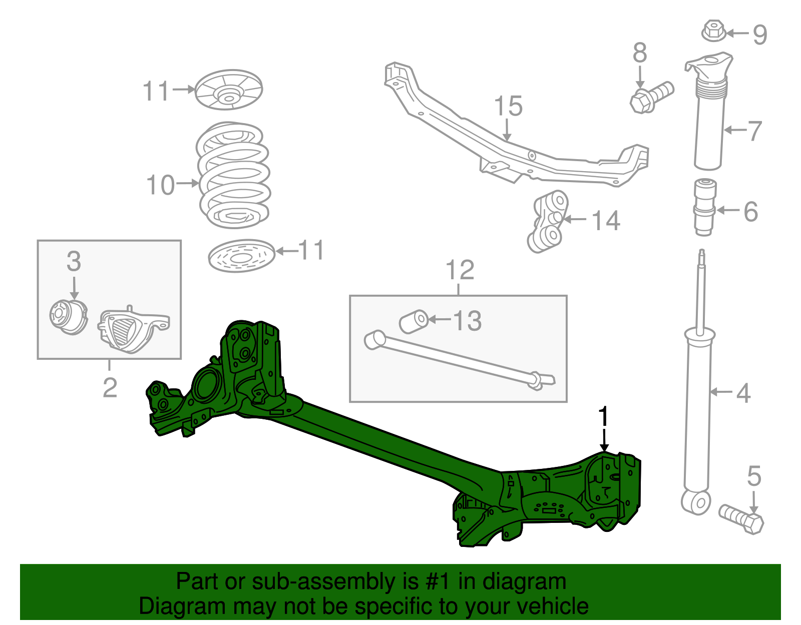 42754968 - 2016-2019 Chevrolet Cruze - Rear Compound Crank Axle | Partners Chevy