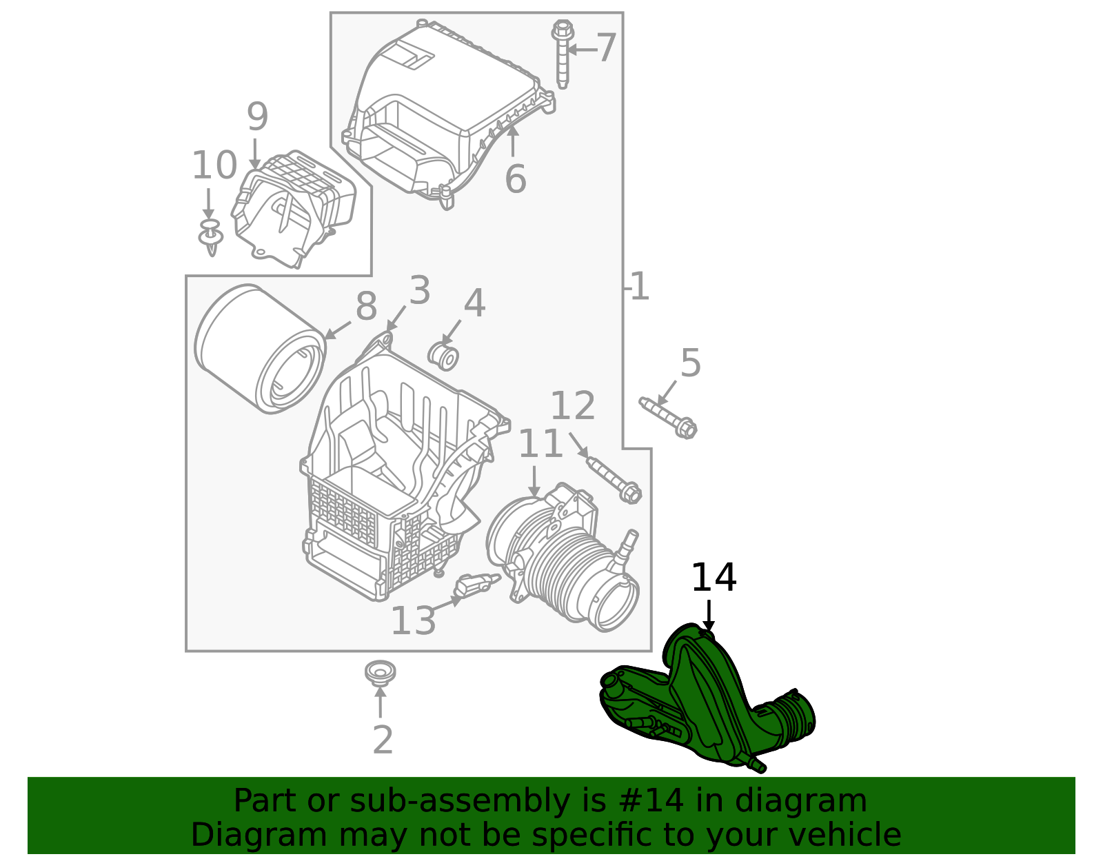 2021-2025 Ford Air Tube MB3Z-9B659-T | Awesome Parts Ford