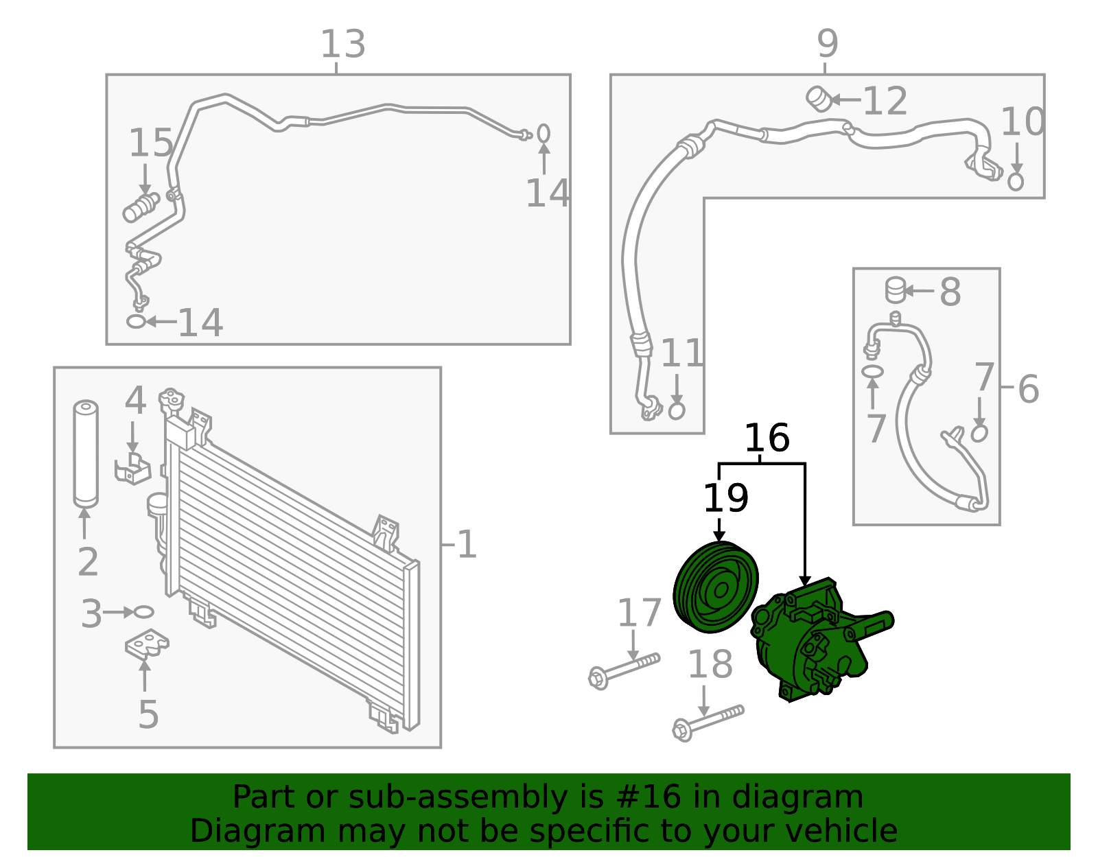 88310-WB001 - 2016-2020 Toyota - Compressor | Toyota Parts Delivered