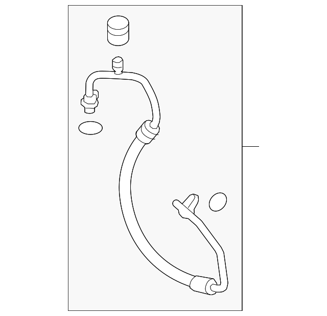 2016-2020 Toyota A/C Refrigerant Discharge Hose 88711-WB001 | OEM Parts ...