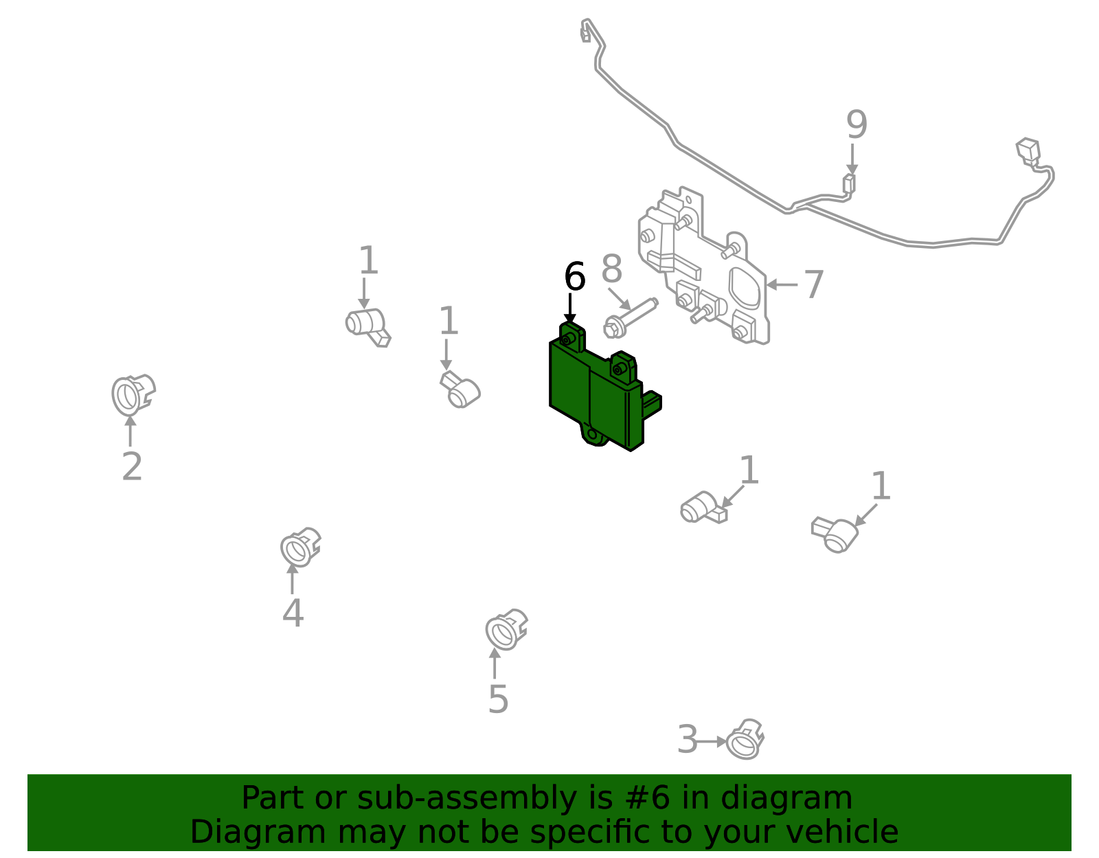 2021-2025 Ford Bronco Distance Sensor M2DZ-9E731-A | Ford OEM Parts Outlet