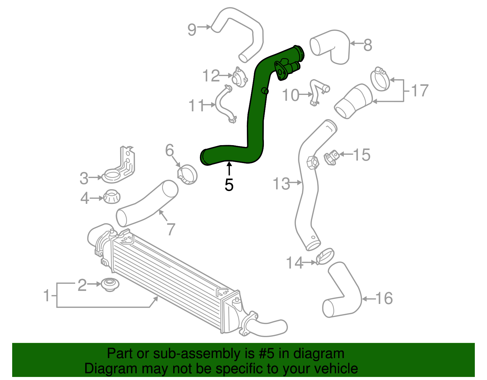 Hyundai - 28282-2C101 - Inlet Pipe - 2013-2014 Hyundai Genesis Coupe ...