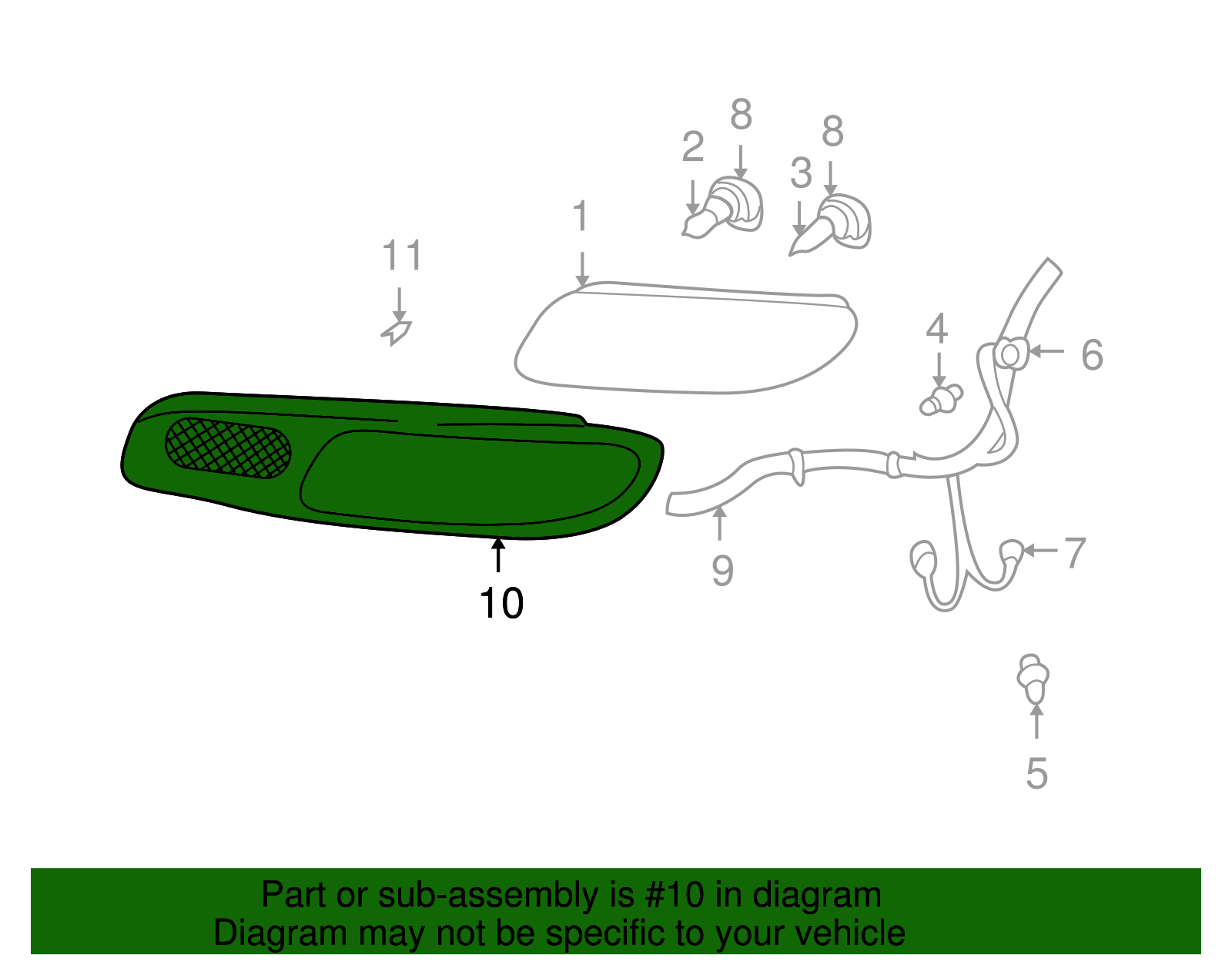 2002-2004 Oldsmobile Bravada Headlamp Bezel 15015698 | Capital Chevy Parts
