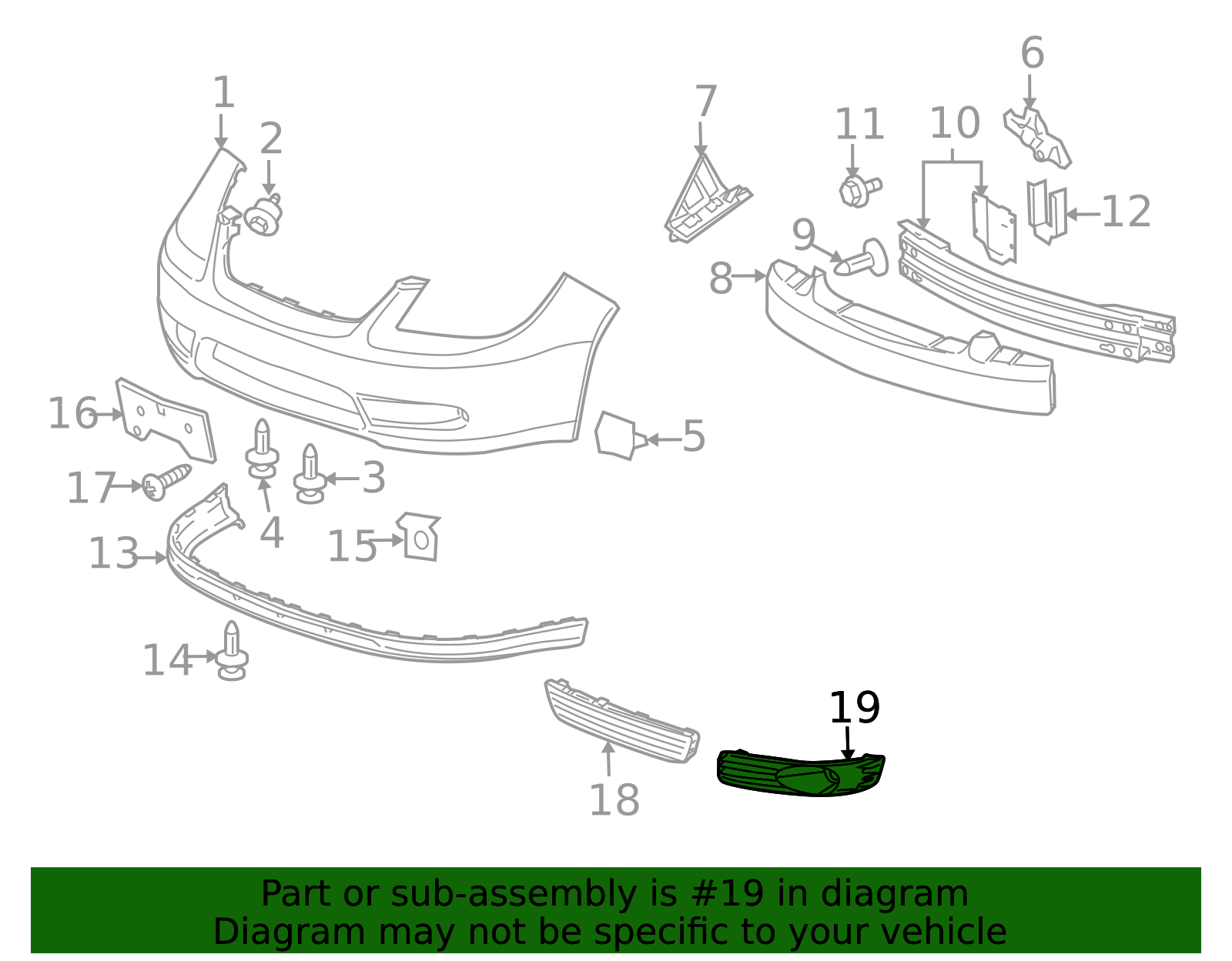 Buy Genuine GM Auto Parts - Grille (Part # 15246807) | GM Parts Store