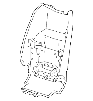 2016-2020 Cadillac CT6 Jet Black Front Seat Back Finish Panel 23246336 | Capital Chevy Parts