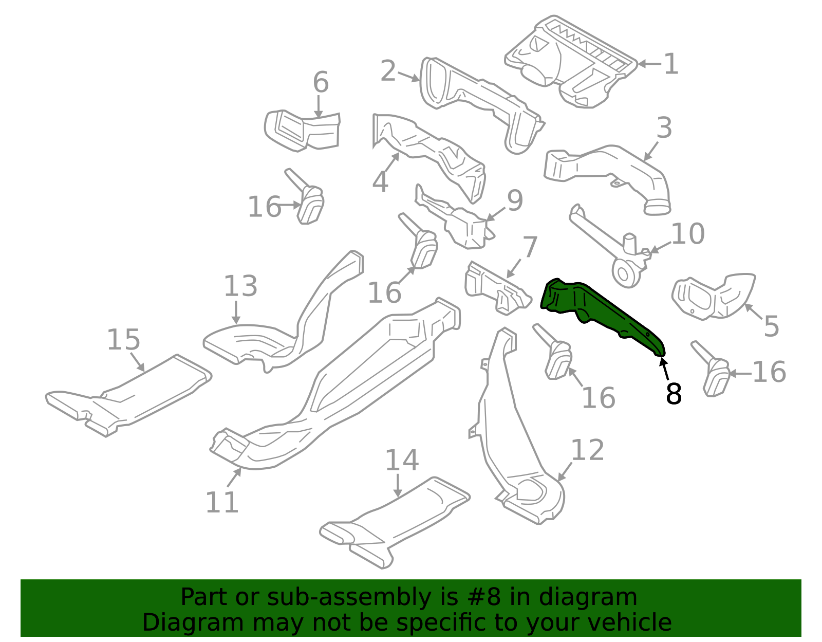 Air Duct - Dash Ventilation Restored 95B-819-168 | AutoNation Parts