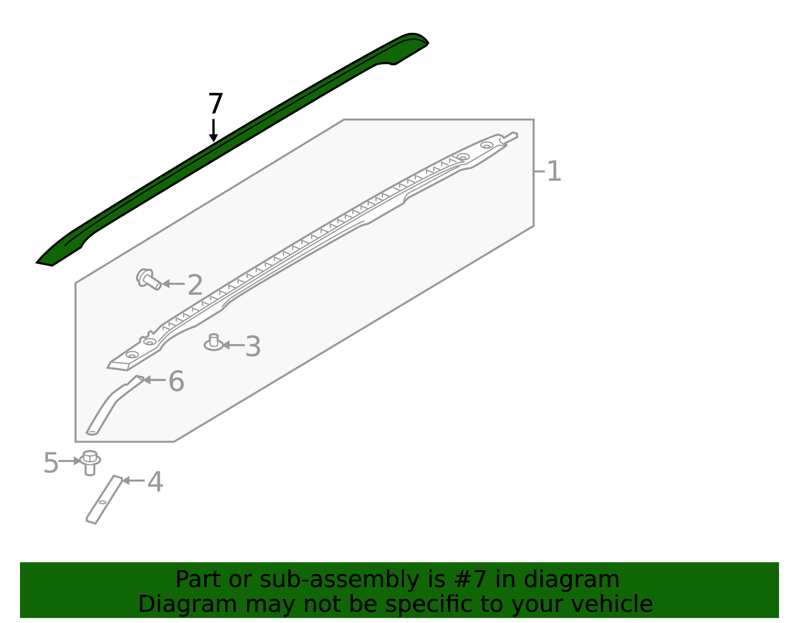 FB5Z-78551A46-AA - High-Quality Explorer Roof Rack Top Cap - Right ...