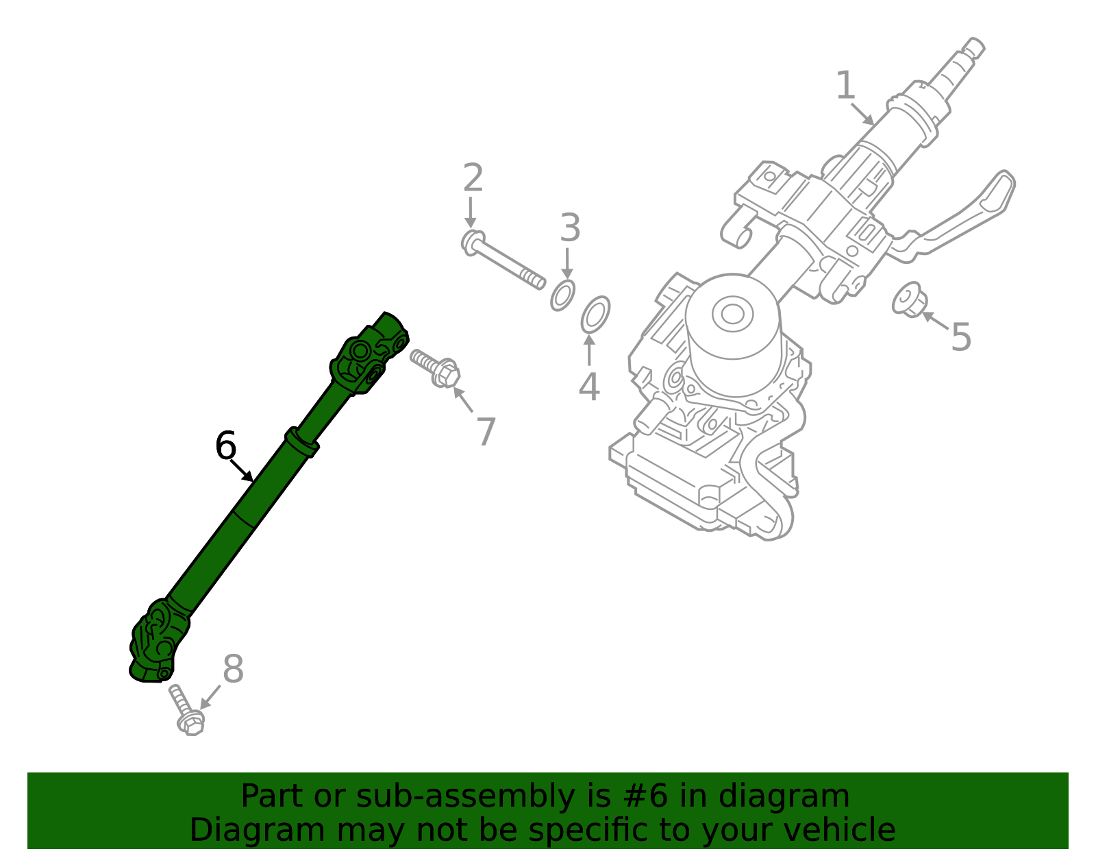 56400-2W000 - High-Quality Steering Shaft for 2013-2019 Hyundai ...