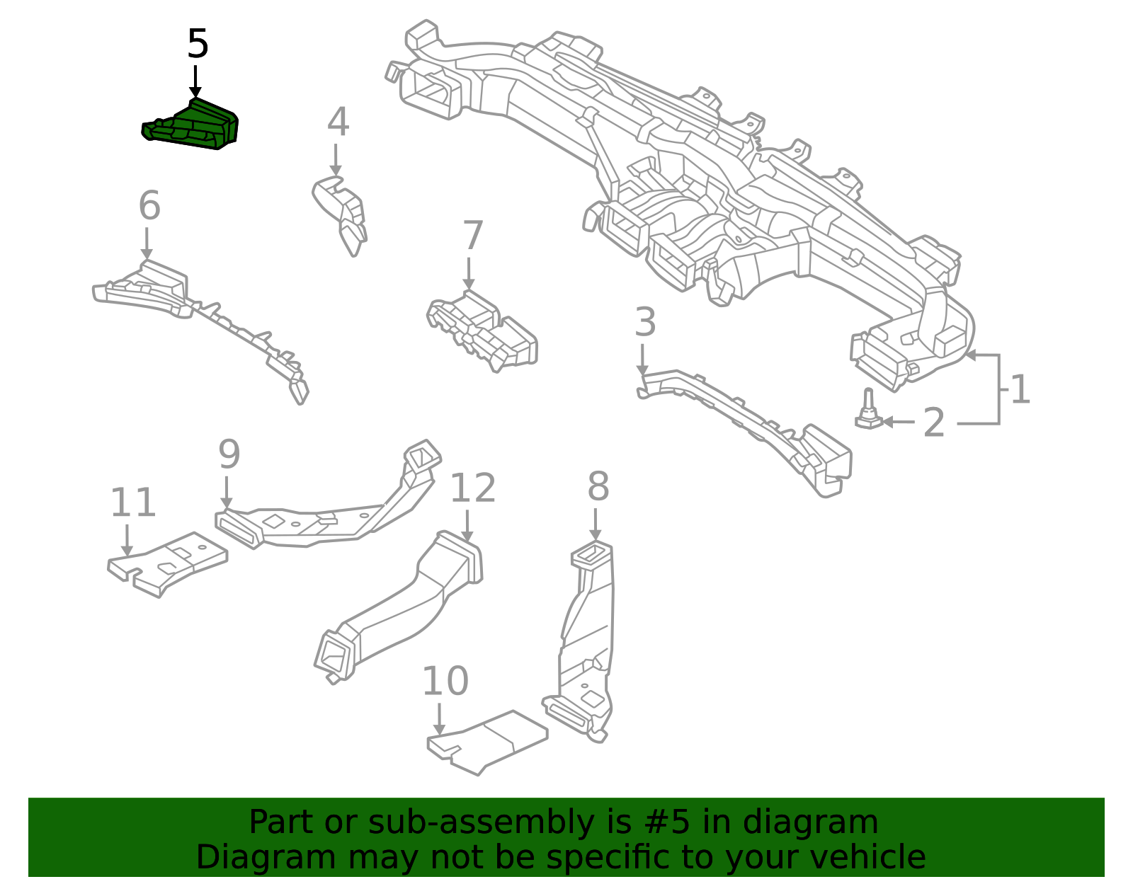 Dashboard Air Vent - Direct Airflow, OEM Style | AutoNation Parts