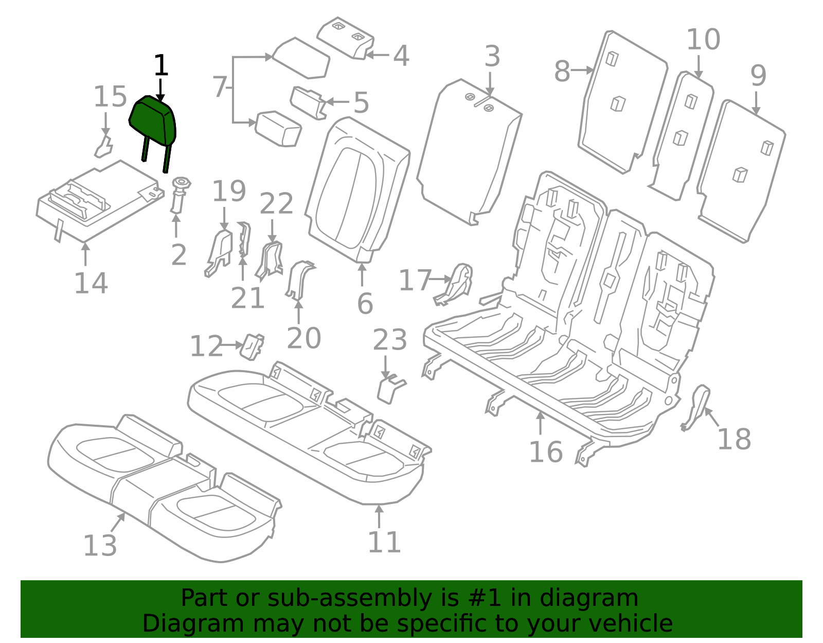52207384917 - 2016-2025 BMW Headrest (52-20-7-384-917) | BMW of South ...