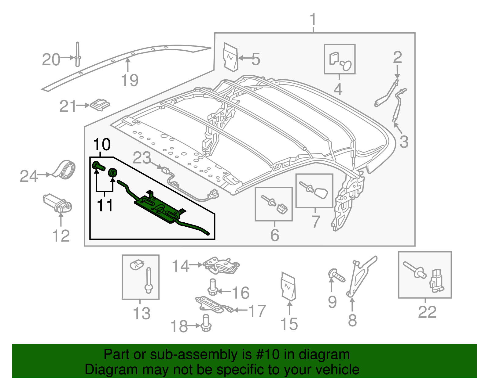 8V7-871-499-A - Convertible Top Latch 2015-2019 Audi | Audi OEM Parts