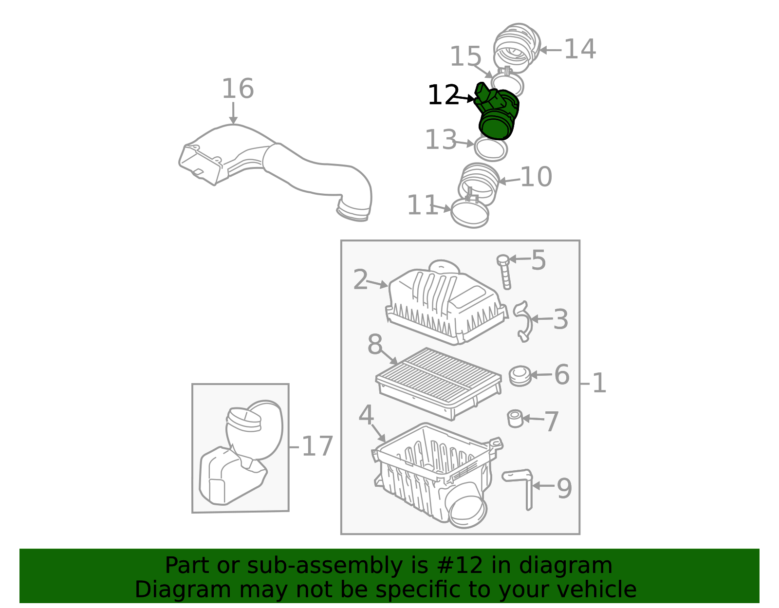 28164-37200 - Mass Air Flow Sensor 2001-2010 Kia | Kia.Parts Store
