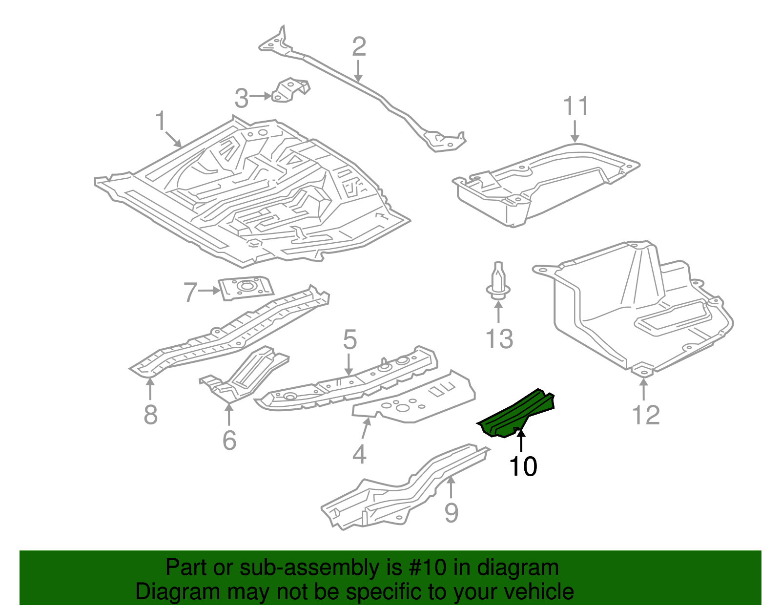 Toyota Side Member Extension Part# 576070e041 | Toyota of Colorado Springs