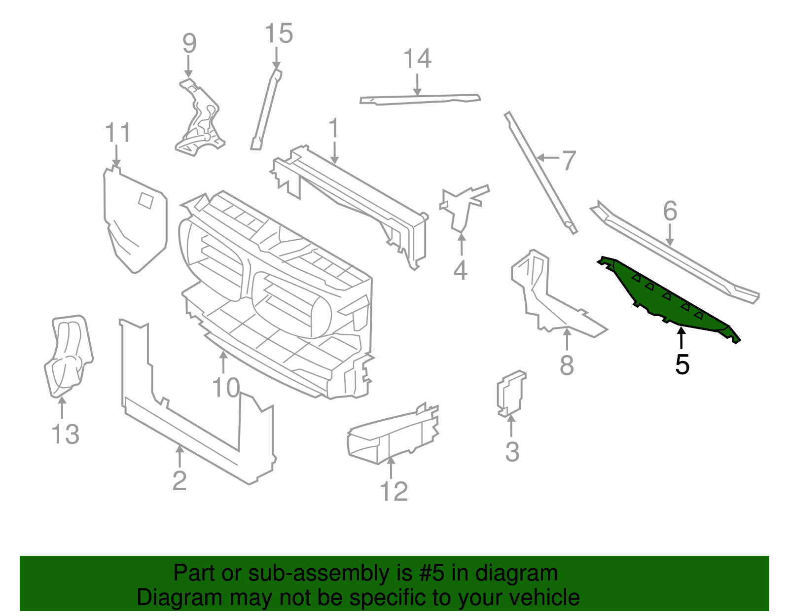 51647199417 - 2009-2015 BMW Upper Tie Bar (51-64-7-199-417) | BMW of ...